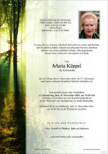 Maria Köppel, vlg. Kirchenkölbl - Stadtwerke Voitsberg