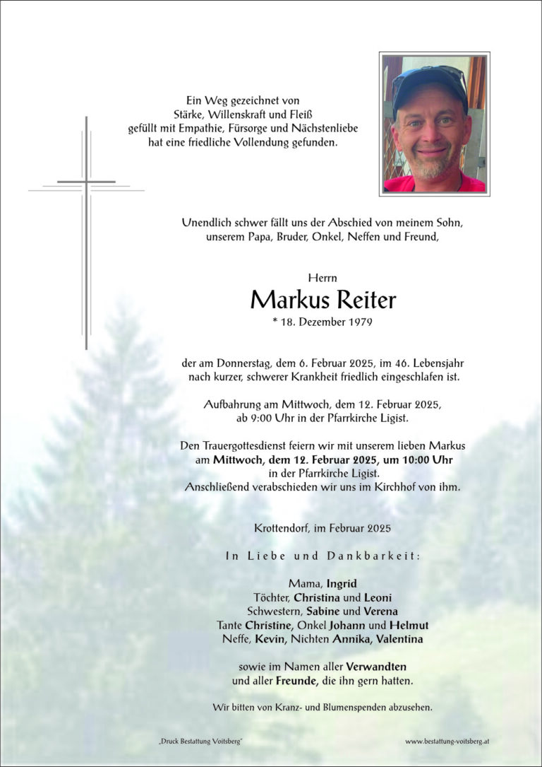 Markus Reiter aus Krottendorf - Stadtwerke Voitsberg