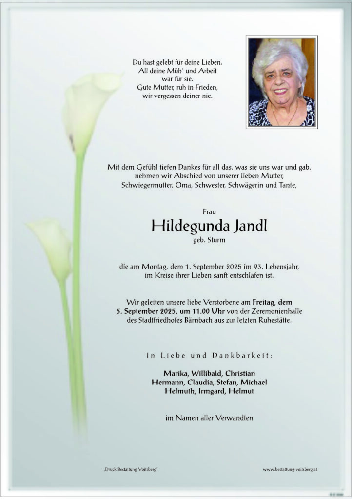 Hildegunda Jandl aus Bärnbach - Stadtwerke Voitsberg