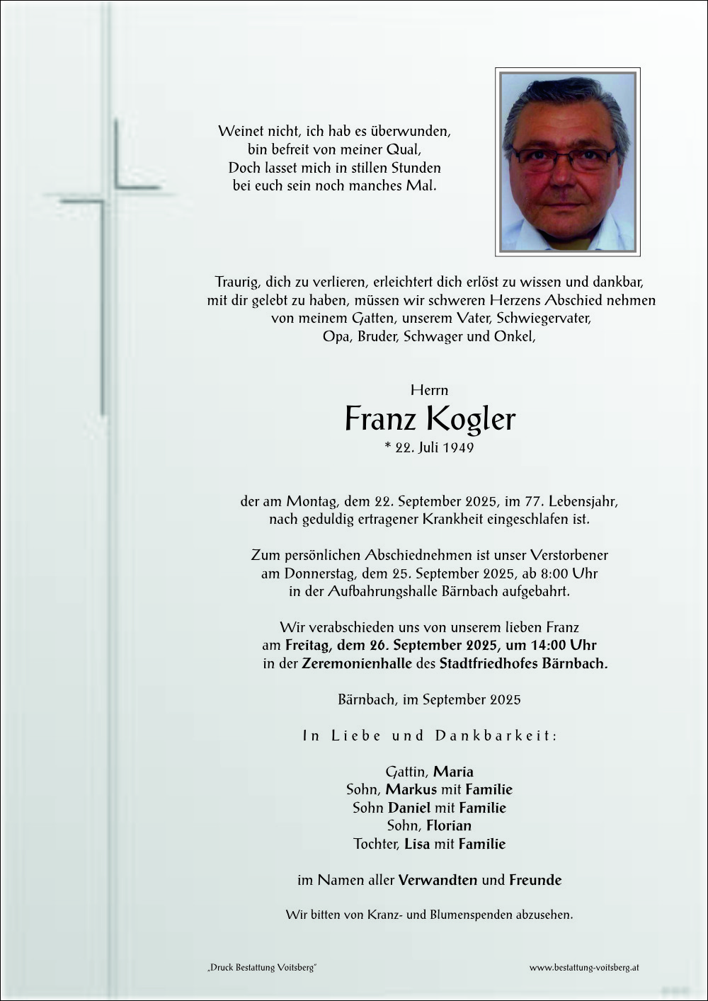 Franz Kogler aus Bärnbach - Stadtwerke Voitsberg